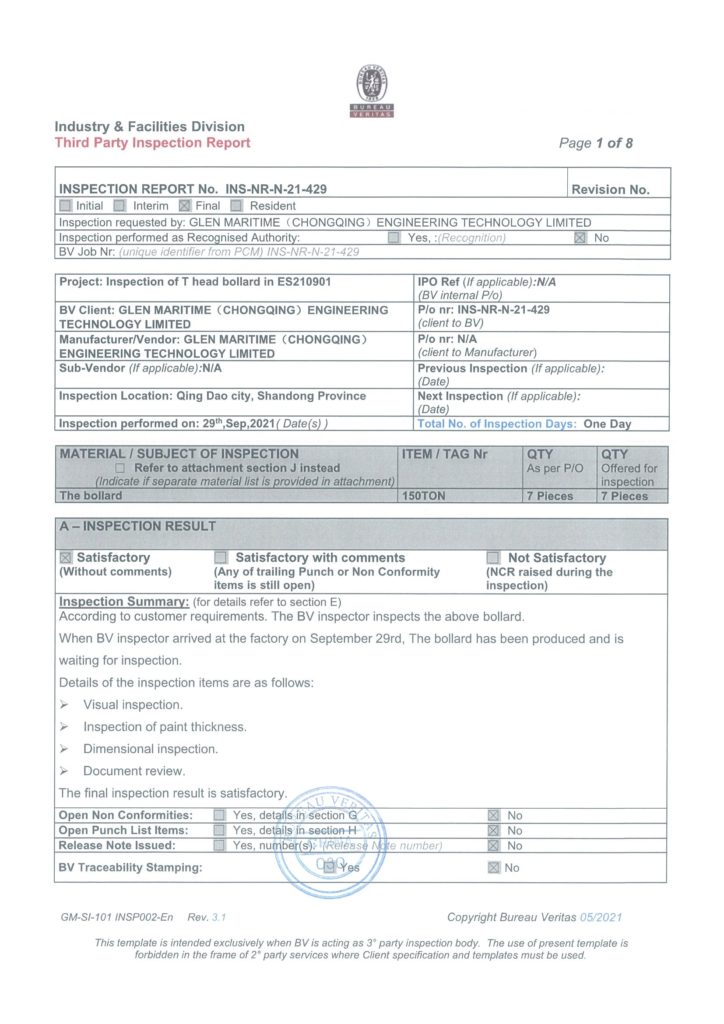 Certificates - Glen Engineering