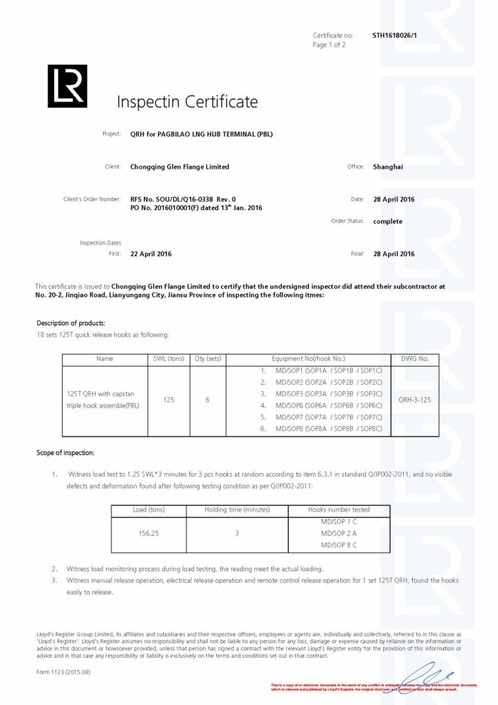 Certificates - Glen Engineering